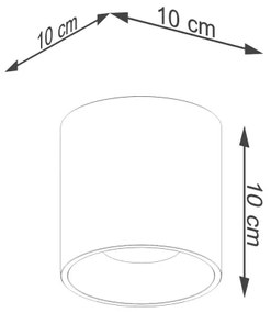 Sollux Sl.1180 - Bodové svítidlo ORBIS 1xGU10/10W/230V zlatá
