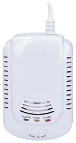 SOLIGHT Detektor úniku hořlavých plynů 85dB, bateriová záloha, bílý