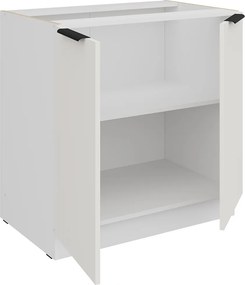 ARIA wh | dolní skříňka 80 D 2F policová | 80 cm | ANTI FINGERPRINT povrch | bílá