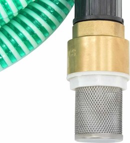Sací hadice s mosaznými konektory zelená 1,1" 10 m PVC 151046