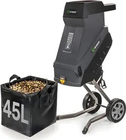 WUB W94205 / Zahradní drtič / Nožový systém / 2500 W / Koš 45 l