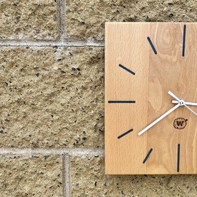 Woodlaf Dřevěné nástěnné hodiny Henry