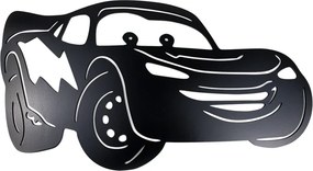 Dřevěná dekorace Blesk McQueen černá