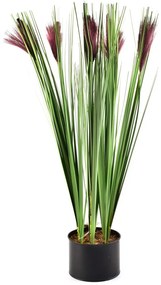 Umělá květina GRASS 64 cm fialová/zelená