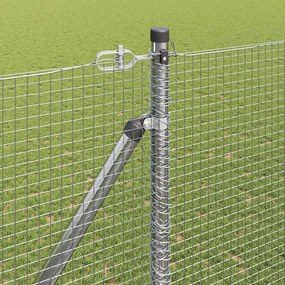 Svařované drátěné ploty s hroty 50 x 1,5 m Pozinkovaná ocel 3352009