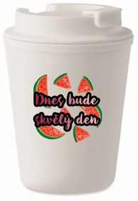 Personalizovaný cestovní termohrnek s ovocem a textem