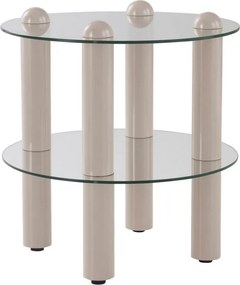 Skleněný kulatý odkládací stolek ø 48 cm Egan – Jotex