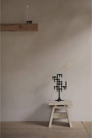 Matně černá kovová váza (výška 10 cm) Nagel – STOFF Nagel