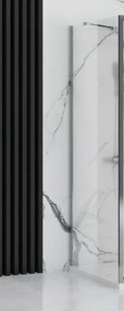 Rea Rapid, pevná stěna pro sprchový kout Rapid 800 x 1900 cm, 6mm čiré sklo, chromový profil, REA-K5608