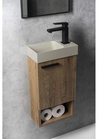 Světle šedé betonové umývátko 31x17 cm Piccolino – Sapho