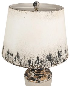 Bílo-černá stolní lampa Garritt – 32x60 cm