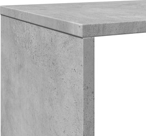 Knihovna betonově šedá 102 x 29 x 143 cm kompozitní dřevo 3310301