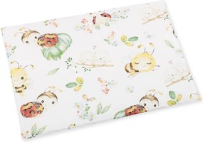 Bellatex Polštářek pro kojence do postýlky Zelená,Červená,Bílá 42x32 cm, (tenký)
