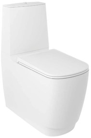 Kludi Resa S - WC kombi mísa, vario odpad, Rimless, Spiralflush, matná bílá 27WCB0153