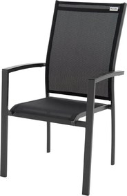 Doppler EXPERT WOOD Antracit - zahradní hliníková sedací souprava 4+1