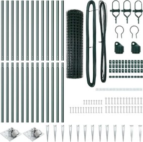 Evropský plot se hroty 25 x 1,2 m Ocel potažená PVC Zelená 3350600
