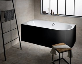 Polysan Polysan, ASTRA L MONOLITH asymetrická vana 160x75x60cm, bílá, 33611M