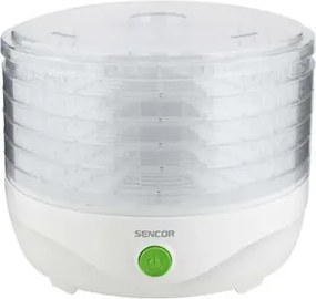 SENCOR SFD 750WH bílá / Sušička ovoce / 250 W / Průměr síta: 23 cm