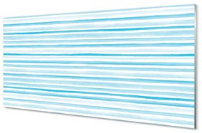 akrylový obraz modré pruhy 125x50 cm