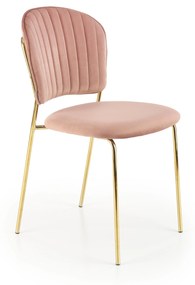Růžová jídelní židle K499