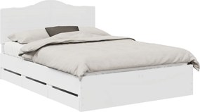 Rám postele se zásuvkou Bílá 150 x 200 cm Inženýrské dřevo 3413401