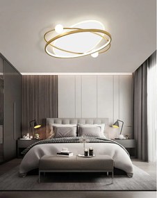Toolight, LED stropní svítidlo + dálkové ovládání APP1059-C, bílá-zlatá, OSW-08885