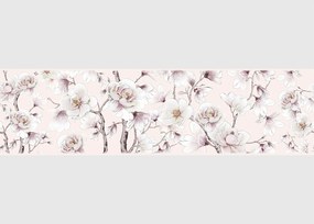 Samolepící bordura na zeď Květiny Magnólie | 5 m x 13.8 cm | DWB8465