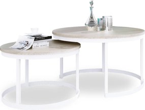 ADRK Furniture Konferenční stolek 2v1 OKIN CT-OKI-W-S