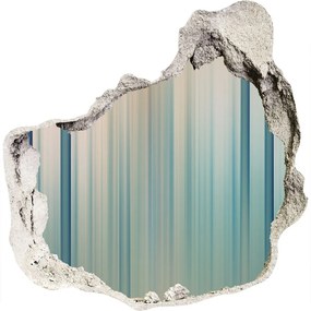 Wallmuralia Díra 3D fototapeta na stěnu Modré pásky 75x75 cm