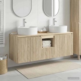 Sada koupelnových skříněk 3 ks Dub sonoma 49,5 x 44,5 x 65 cm 3405679