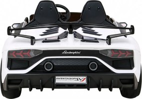 Ramiz Lamborghini SVJ DRIFT elektrické auto pro 2 děti bílé + funkce driftu + dálkové ovládání