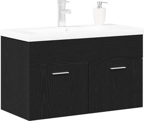 Koupelnová skříň Černý dub 90 x 38,5 x 46 cm Kompozitní dřevo 3333136