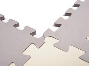 Creative Corner Pěnová podložka na skládání puzzlí/dětská ohrádka 36el. šedá-ecru