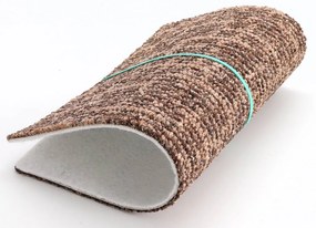 Betap, Metrážový koberec Novelle 93, na míru, šíře 3m,4m, hnědá, twinback (filc+juta), chodba / předsíň