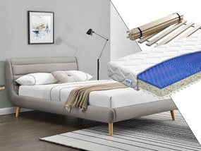 Čalouněná postel Elanda 160 x 200 cm s matrací a řoštem