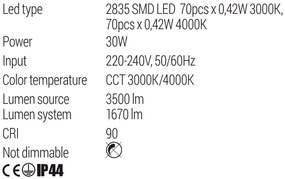 Světla a lustry REDO GROUP Redo HORIZON koupelnové světlo nad zrcadlo 90 cm/LED 30W/3000K-4000K/černé