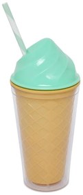 Tyrkysový dvoustěnný kelímek Sunnylife Ice Cream, 470 ml