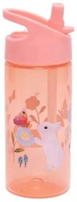 PETIT MONKEY Dětská lahev Bunny Melba Pink 380 ml, růžová barva, plast