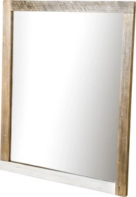 Nástěnné zrcadlo Adesso 120 cm z masivu hnědé/šedé