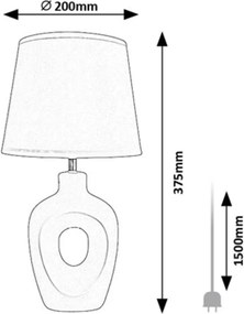 Rabalux MADELOR stolní lampa 74079