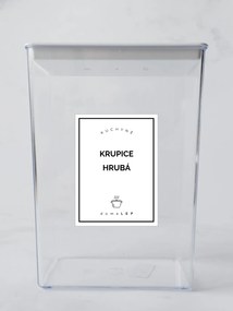 KRUPICE HRUBÁ - omyvatelná samolepka na dózu, výběr rozměrů Ø 5 cm / 5 x 5 cm / 6 x 8 cm | DomaLEP