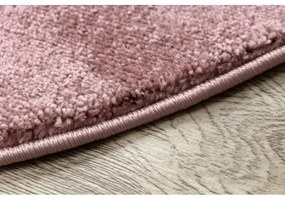 koberec kulatý SOFTY Jednotný, Jednobarevný, růžový velikost kruh 200 cm | krásné koberce cz