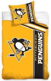 TipTrade s.r.o. Hokejové povlečení NHL Pittsburgh Penguins Belt 140x200 + 70x90