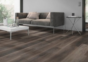 Vinylová podlaha lepená ECO 55 050 Walnut Dark Brown, 1219,2 x 184,1 mm, Oneflor