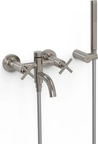Vanová baterie TRES Montblanc se sprchovým setem 150 mm nerez 28317601AC