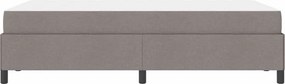 Postel s boxspringem Taupe 120 x 190 cm textil 3398847