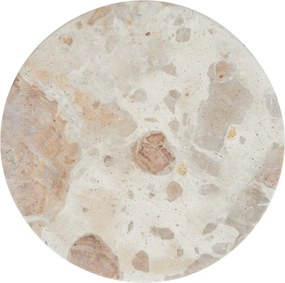 MARBLE Podtácek mramorový 10 cm - béžová