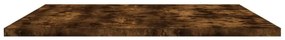 Petromila Nástěnné police 4 ks kouřový dub 80x50x1,5 cm kompozitní dřevo