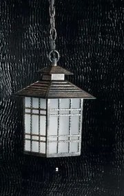 OR AL 11-1116/1 Venkovní závěsné svítidlo 1x11W E27/PL patina, IP44, výška 95,7c - ORION