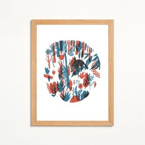 Dorota Šebková | Strach přichází potichu Rám: Černý, Velikost: 40 x 30 cm